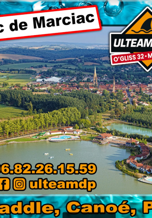 Lake Marciac, 3 star campsite Gers